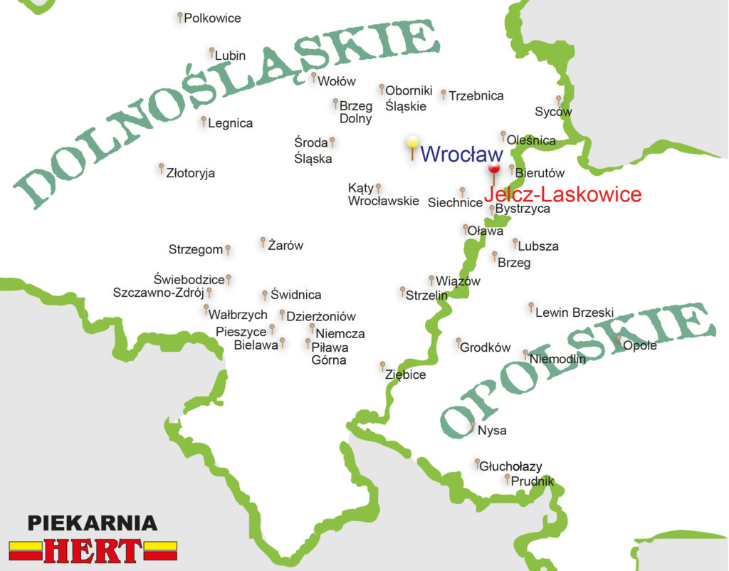 Lokalizacje sklepów – Piekarnia HERT – Jelcz-Laskowice